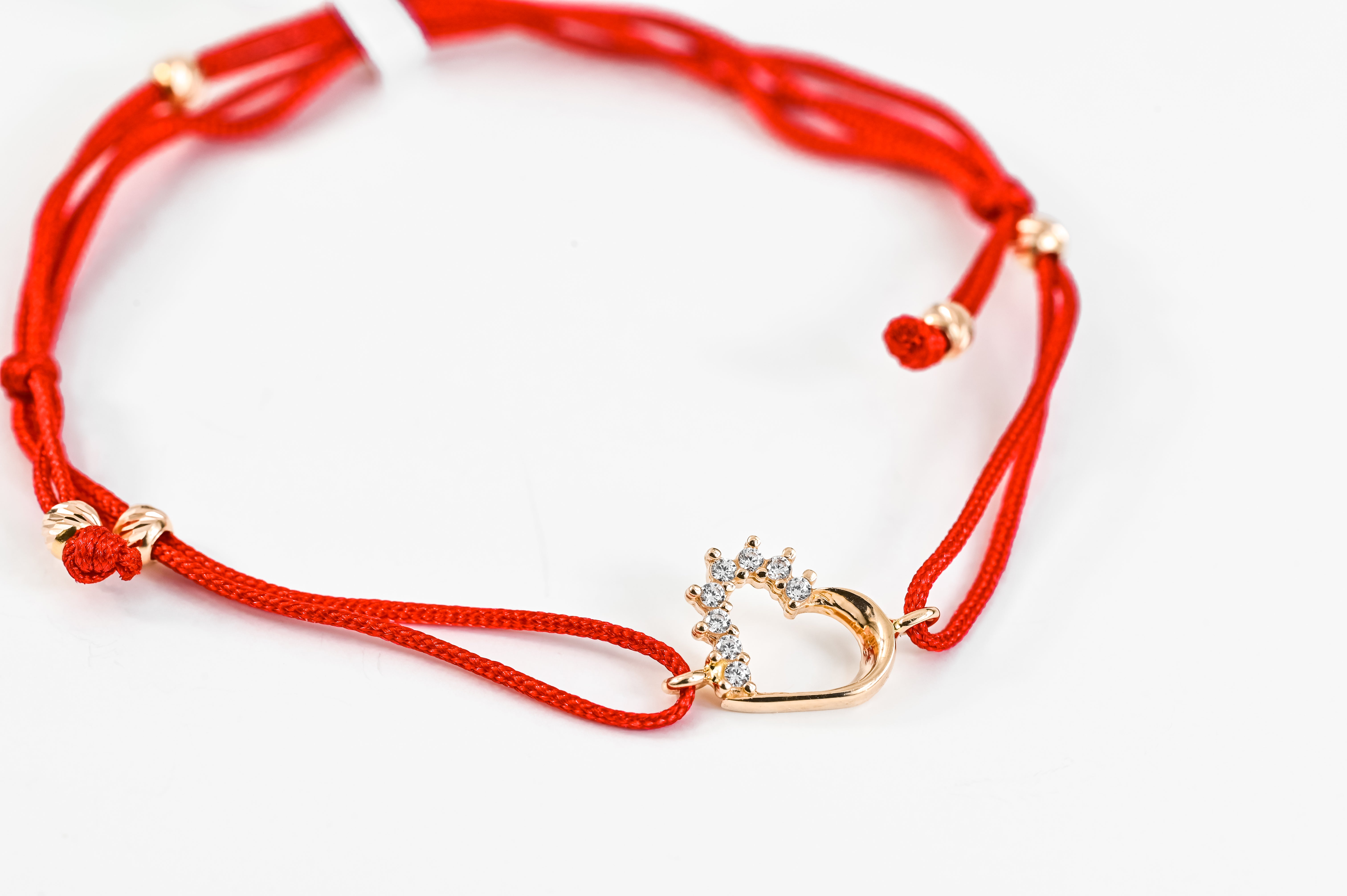 Red Thread Bracelet Heart – Bravo Gold USA